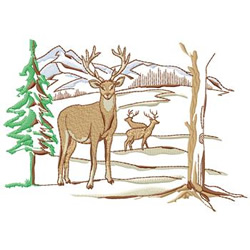 Deer Embroidery Design | EmbroideryDesigns.com