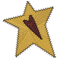 Folk Art Star Embroidery Design | EmbroideryDesigns.com