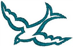 Bird Outline Embroidery Design | EmbroideryDesigns.com