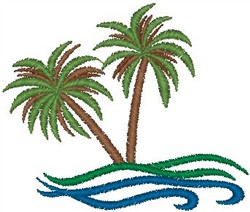 Palm Beach Embroidery Design | EmbroideryDesigns.com