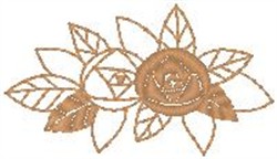 Free Rose Outline Embroidery Design | EmbroideryDesigns.com