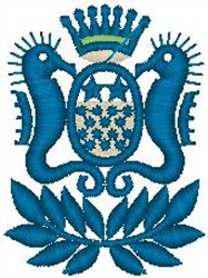 Seahorse Crest Embroidery Design | EmbroideryDesigns.com