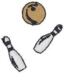 Bowling Embroidery Design | EmbroideryDesigns.com