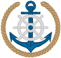 Anchor Crest Embroidery Design | EmbroideryDesigns.com