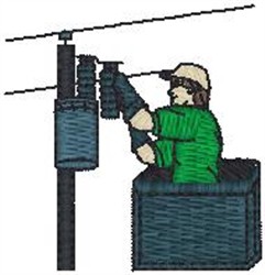 Electrician Embroidery Design | EmbroideryDesigns.com