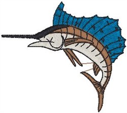 Sailfish Embroidery Design | EmbroideryDesigns.com