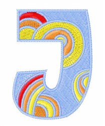 Groovy J Embroidery Design | EmbroideryDesigns.com