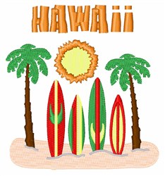 Hawaii Embroidery Design | EmbroideryDesigns.com