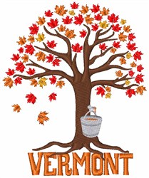 Vermont Maple Embroidery Design | EmbroideryDesigns.com