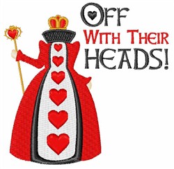 Off with Their Heads Embroidery Design | EmbroideryDesigns.com