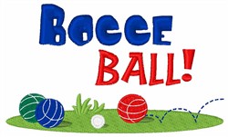 Bocce Ball Embroidery Design | EmbroideryDesigns.com