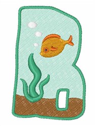 Fish Tank Font B Embroidery Design | EmbroideryDesigns.com