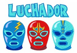 Lucha Libre Luchador Embroidery Design | EmbroideryDesigns.com