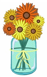 Fall Flowers Embroidery Design | EmbroideryDesigns.com