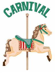 Carnival Carousel Embroidery Design | EmbroideryDesigns.com