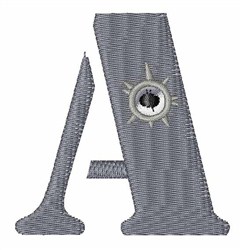 Gunmetal Font A Embroidery Design | EmbroideryDesigns.com