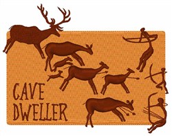 Cave Dweller Embroidery Design | EmbroideryDesigns.com