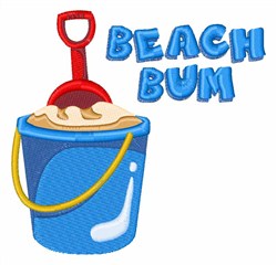Beach Bum Embroidery Design | EmbroideryDesigns.com