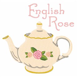 English Rose Embroidery Design | EmbroideryDesigns.com