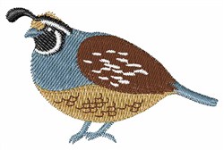 Valley Quail Embroidery Design | EmbroideryDesigns.com