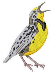 Western Meadowlark Embroidery Design | EmbroideryDesigns.com