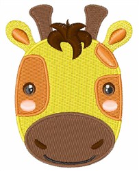 Giraffe Head Embroidery Design | EmbroideryDesigns.com