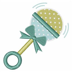 Baby Rattle Embroidery Design | EmbroideryDesigns.com