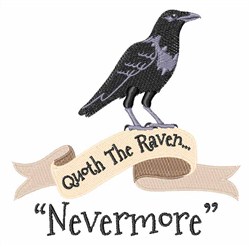 Quoth The Raven Embroidery Design | EmbroideryDesigns.com
