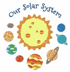 Our Solar System Embroidery Design | EmbroideryDesigns.com