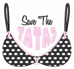 Save The Tatas Embroidery Design | EmbroideryDesigns.com