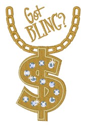 Got Bling Embroidery Design | EmbroideryDesigns.com