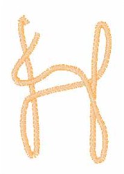 Scribble h Embroidery Design | EmbroideryDesigns.com