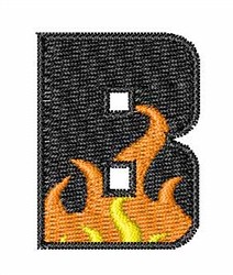 Blaze Font B Embroidery Design | EmbroideryDesigns.com
