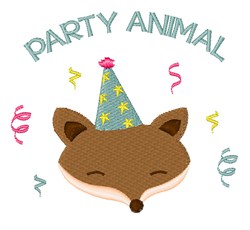 Party Animal Embroidery Design | EmbroideryDesigns.com