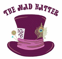 The Mad Hatter Embroidery Design | EmbroideryDesigns.com