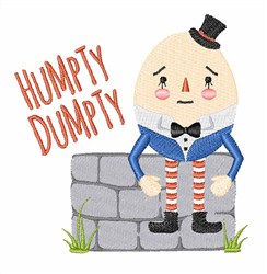 Humpty Dumpty Embroidery Design | EmbroideryDesigns.com