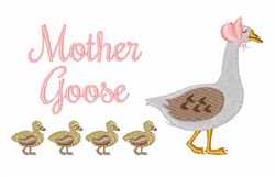 Mother Goose Embroidery Design | EmbroideryDesigns.com