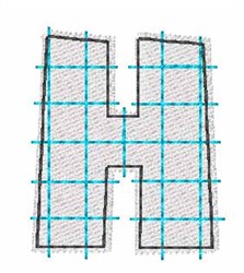 Pattern Paper H Embroidery Design | EmbroideryDesigns.com
