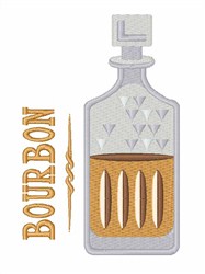 Bourbon Bottle Embroidery Design | EmbroideryDesigns.com