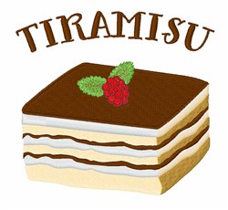 Tiramisu Embroidery Design | EmbroideryDesigns.com