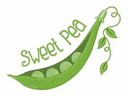 Sweet Pea Embroidery Design | EmbroideryDesigns.com