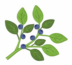 Wild Blueberries Embroidery Design | EmbroideryDesigns.com
