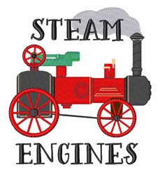 Steam Engines Embroidery Design | EmbroideryDesigns.com