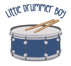 Drummer Boy Embroidery Design | EmbroideryDesigns.com