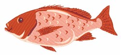Red Snapper Embroidery Design | EmbroideryDesigns.com