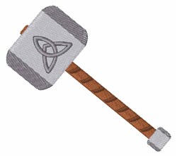 Thors Hammer Embroidery Design | EmbroideryDesigns.com