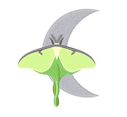 Luna Moth Embroidery Design | EmbroideryDesigns.com