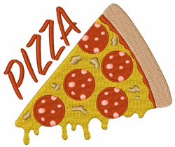 Pizza Slice Embroidery Design | EmbroideryDesigns.com