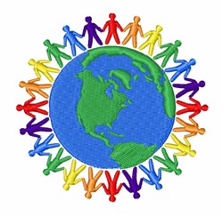 One Love World Embroidery Design | EmbroideryDesigns.com
