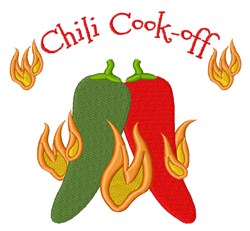 Chili Cook-off Embroidery Design | EmbroideryDesigns.com